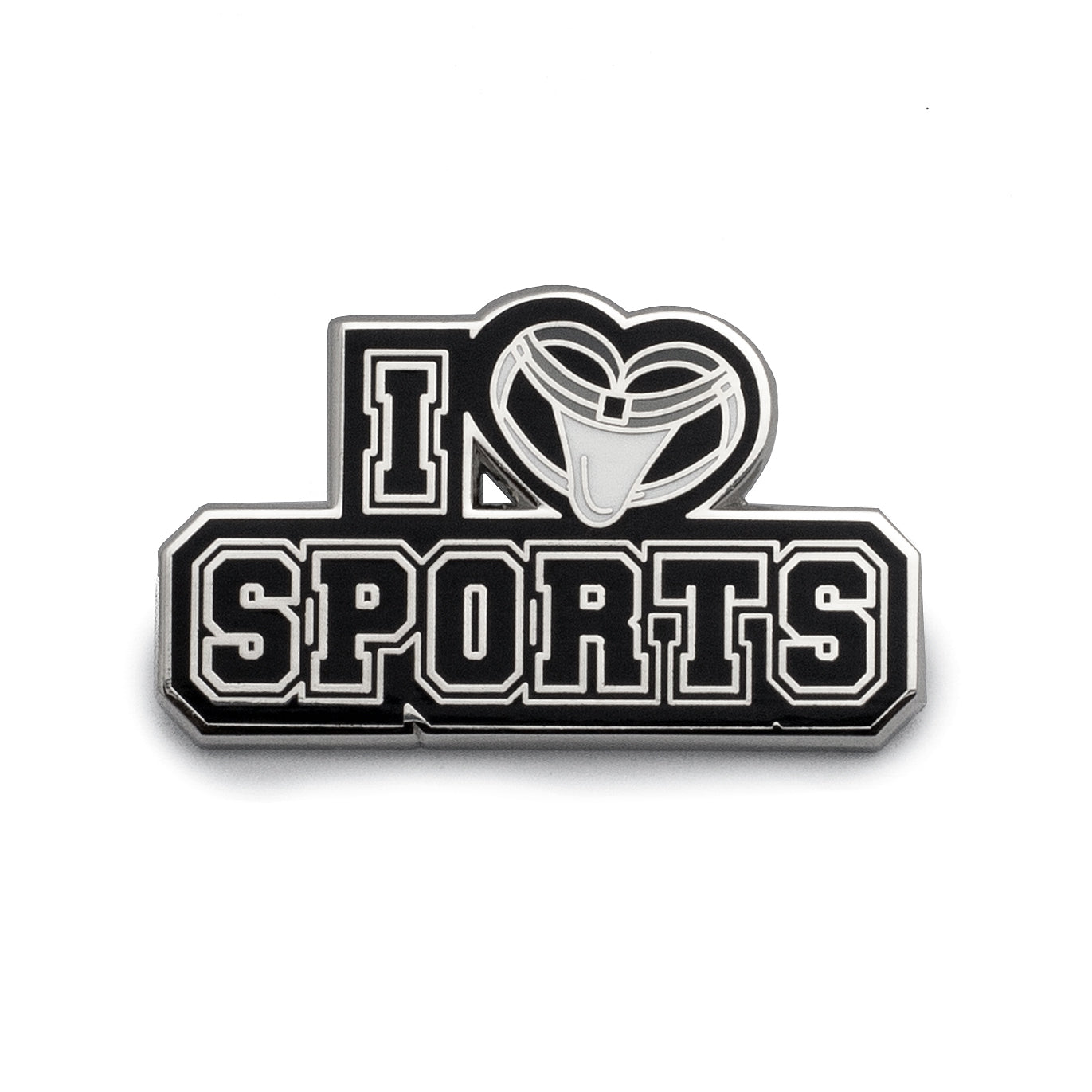 Johnny Beach I Love Sports Jockstrap Enamel Pin